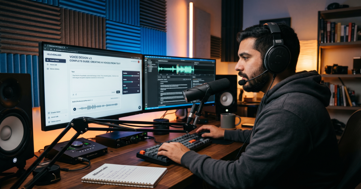 ElevenLabs Voice Design v3 Guide 2026: Create AI Voices from Text Prompts